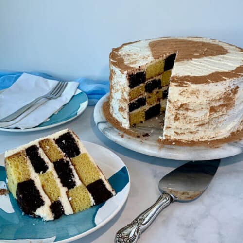 How to Make Checkerboard Cake - Scotch & Scones