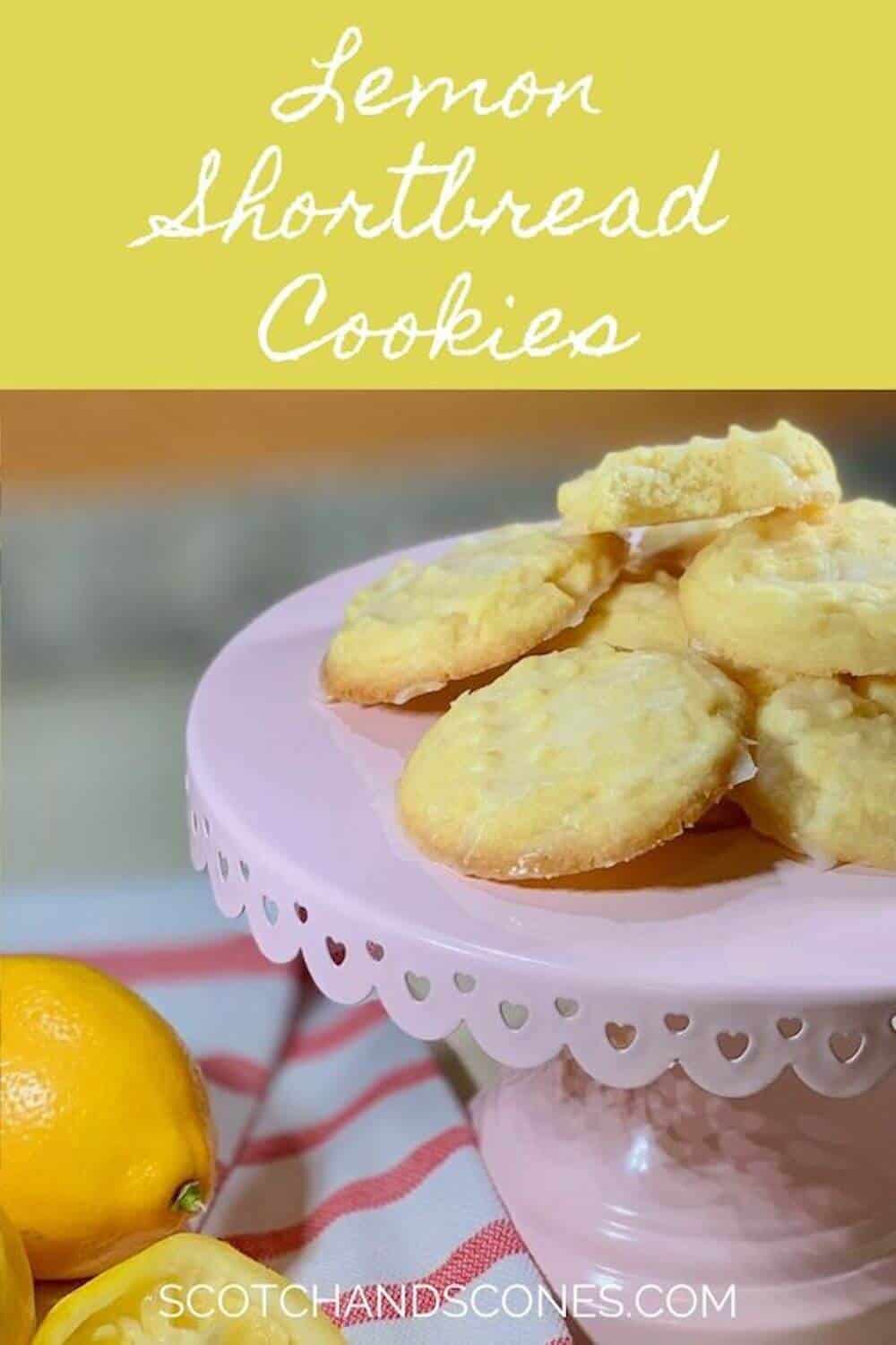 Lemon Shortbread Cookies - Scotch & Scones