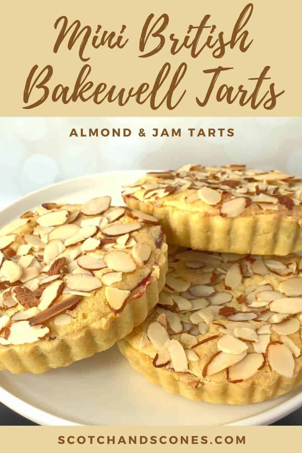 Mini British Bakewell Tarts (Almond and Jam Tarts) - Scotch & Scones