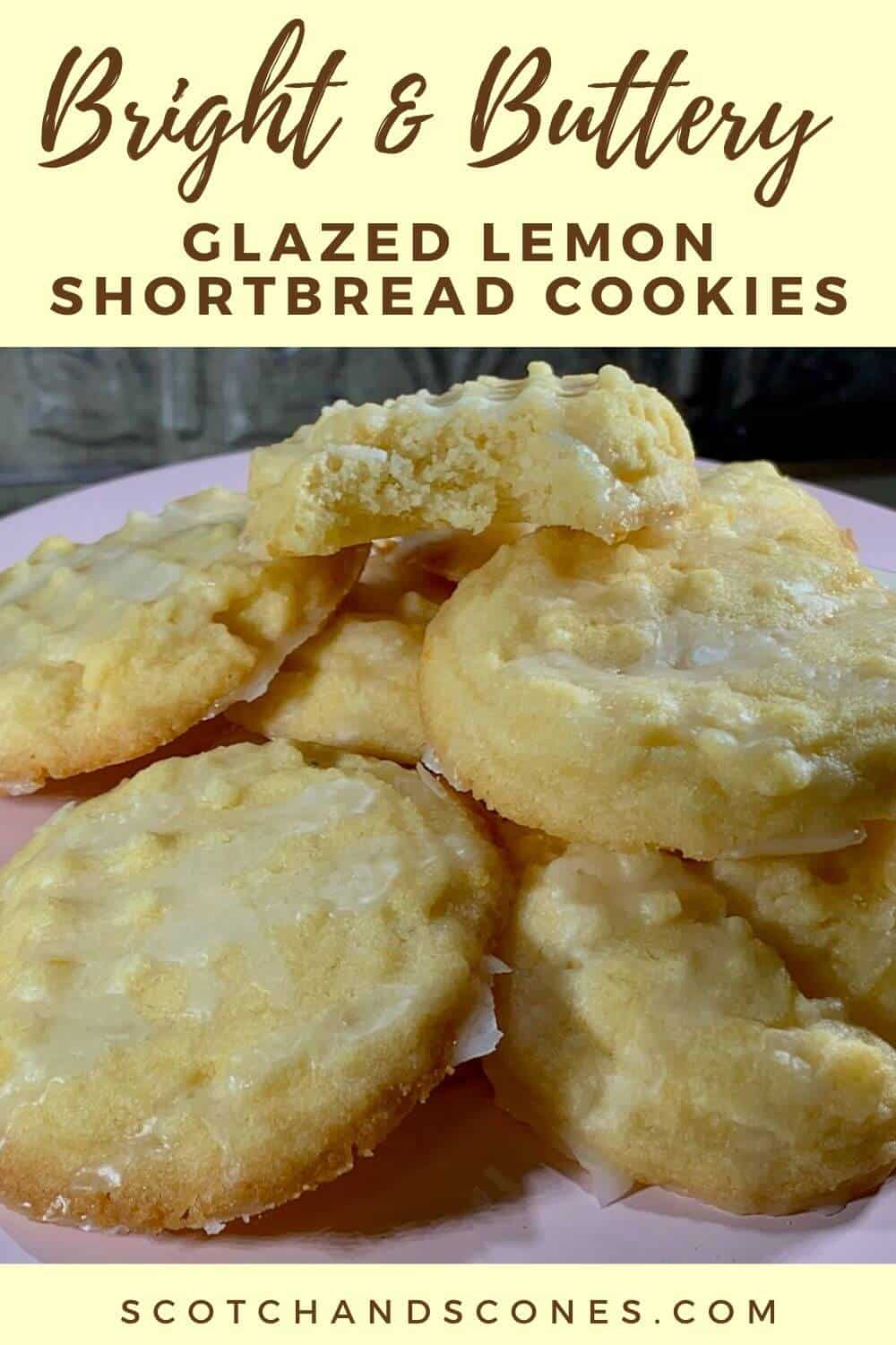 Lemon Shortbread Cookies - Scotch & Scones