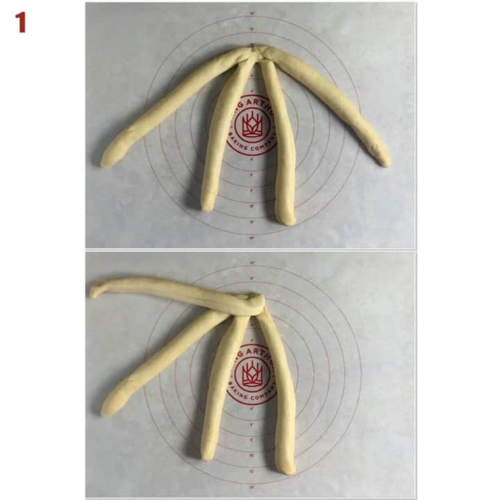 How to Braid a Four Strand Challah Two Ways - Scotch & Scones