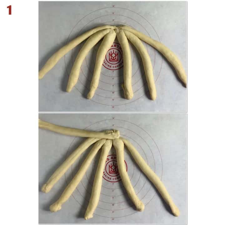 How to Braid a Six Strand Challah Two Ways - Scotch & Scones
