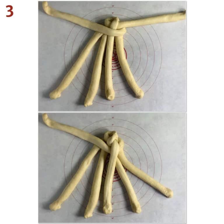 How to Braid a Six Strand Challah Two Ways - Scotch & Scones