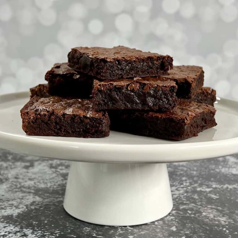 Fudgy Dark Chocolate Bourbon Brownies - Scotch & Scones