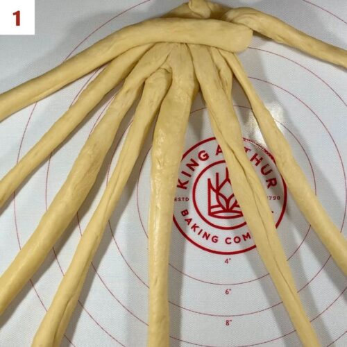 How to Braid an Eight Strand Challah Two Ways - Scotch & Scones