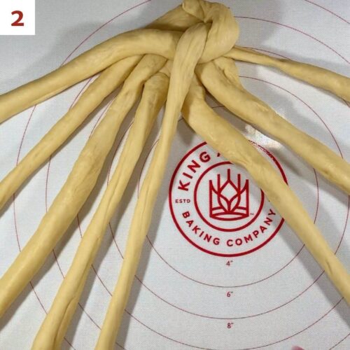 How to Braid an Eight Strand Challah Two Ways - Scotch & Scones