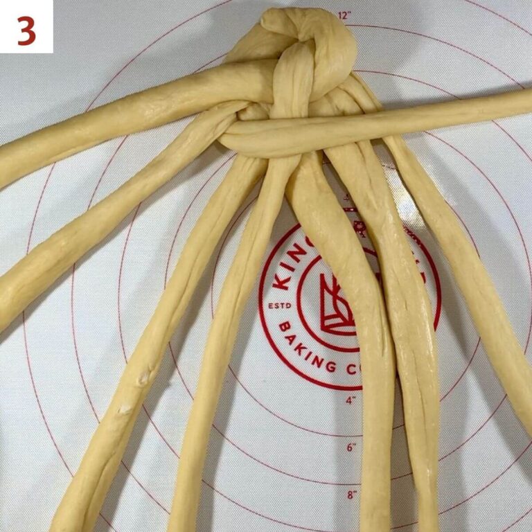 How to Braid an Eight Strand Challah Two Ways - Scotch & Scones